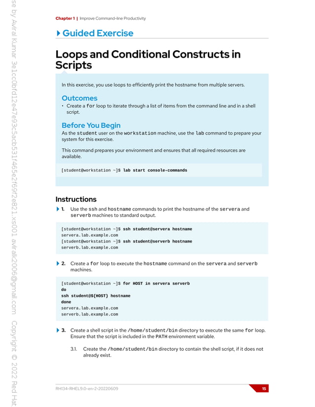Red Hat Enterprise Linux Administration 9.0 RH134 pdf | PDF