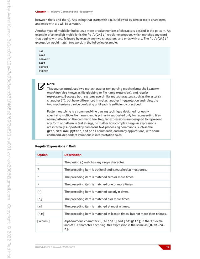 Red Hat Enterprise Linux Administration 9.0 RH134 pdf | PDF