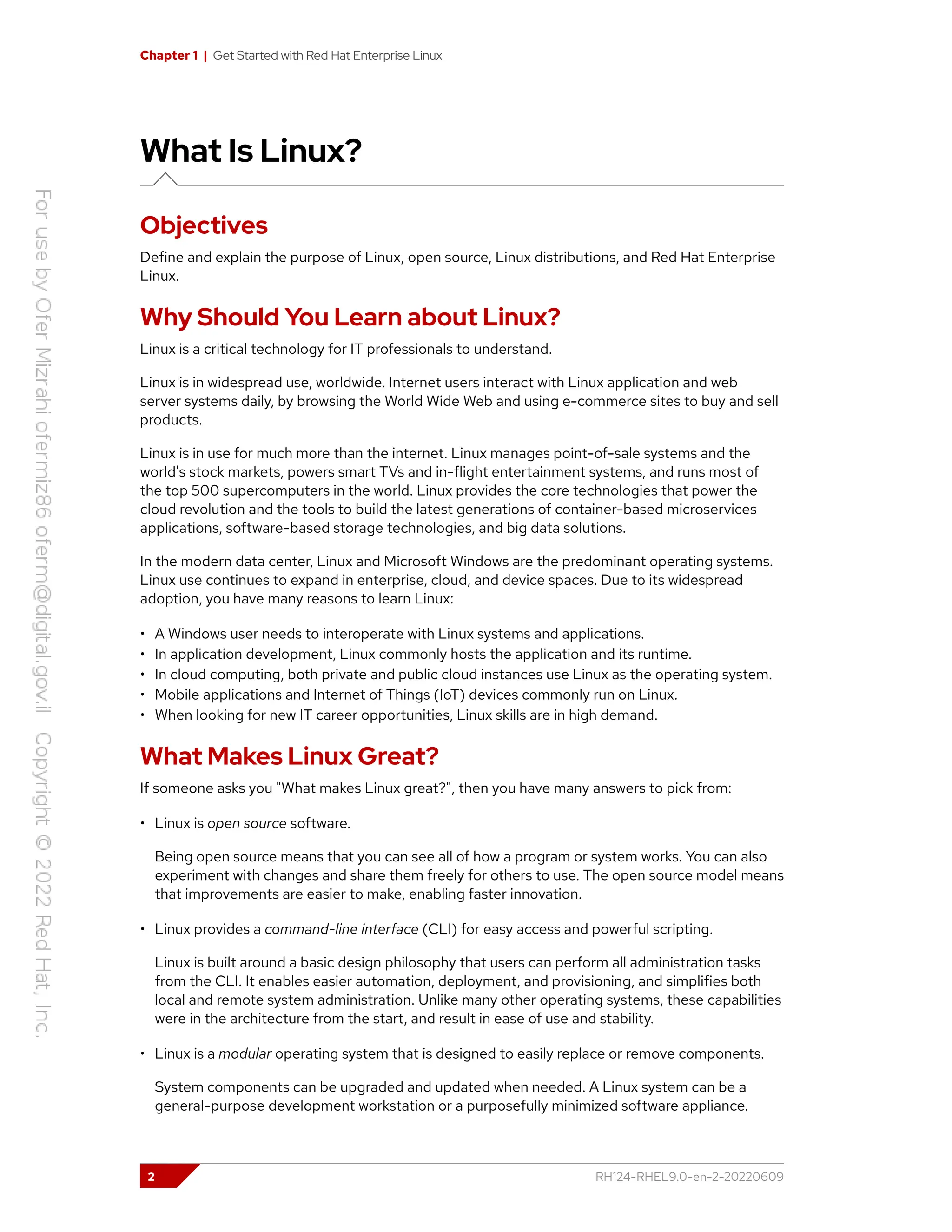 Red Hat Enterprise Linux Administration 9.0 RH124 pdf | PDF