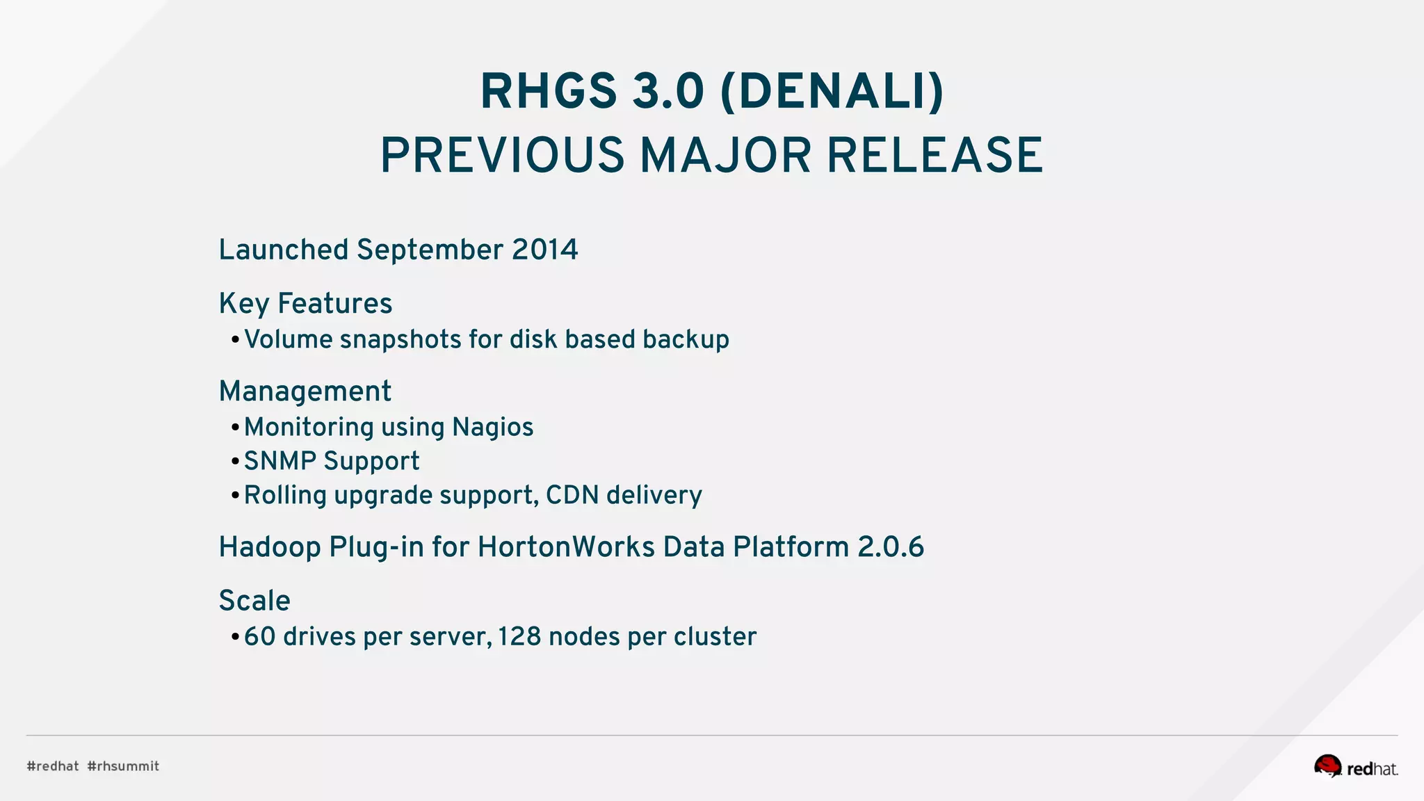 Red Hat Gluster Storage - Direction, Roadmap and Use-Cases | PDF