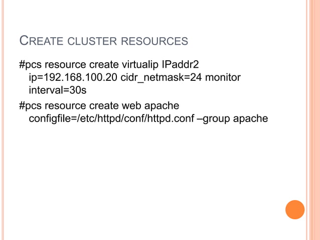 Redhat ha cluster with pacemaker | PPTX
