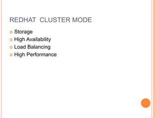 Redhat ha cluster with pacemaker | PPTX