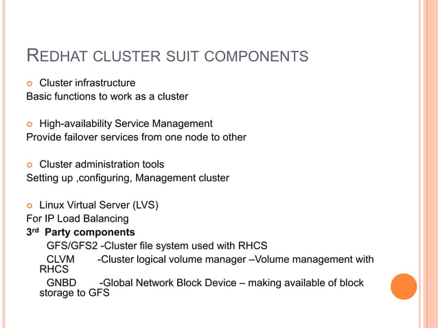 Redhat ha cluster with pacemaker | PPTX