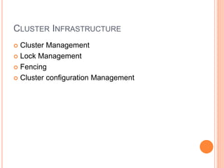 Redhat ha cluster with pacemaker | PPTX