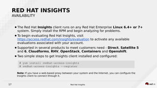 Red Hat Insights | PPT