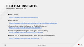 Red Hat Insights | PPT