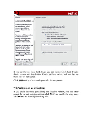 Redhat OS installation | DOC