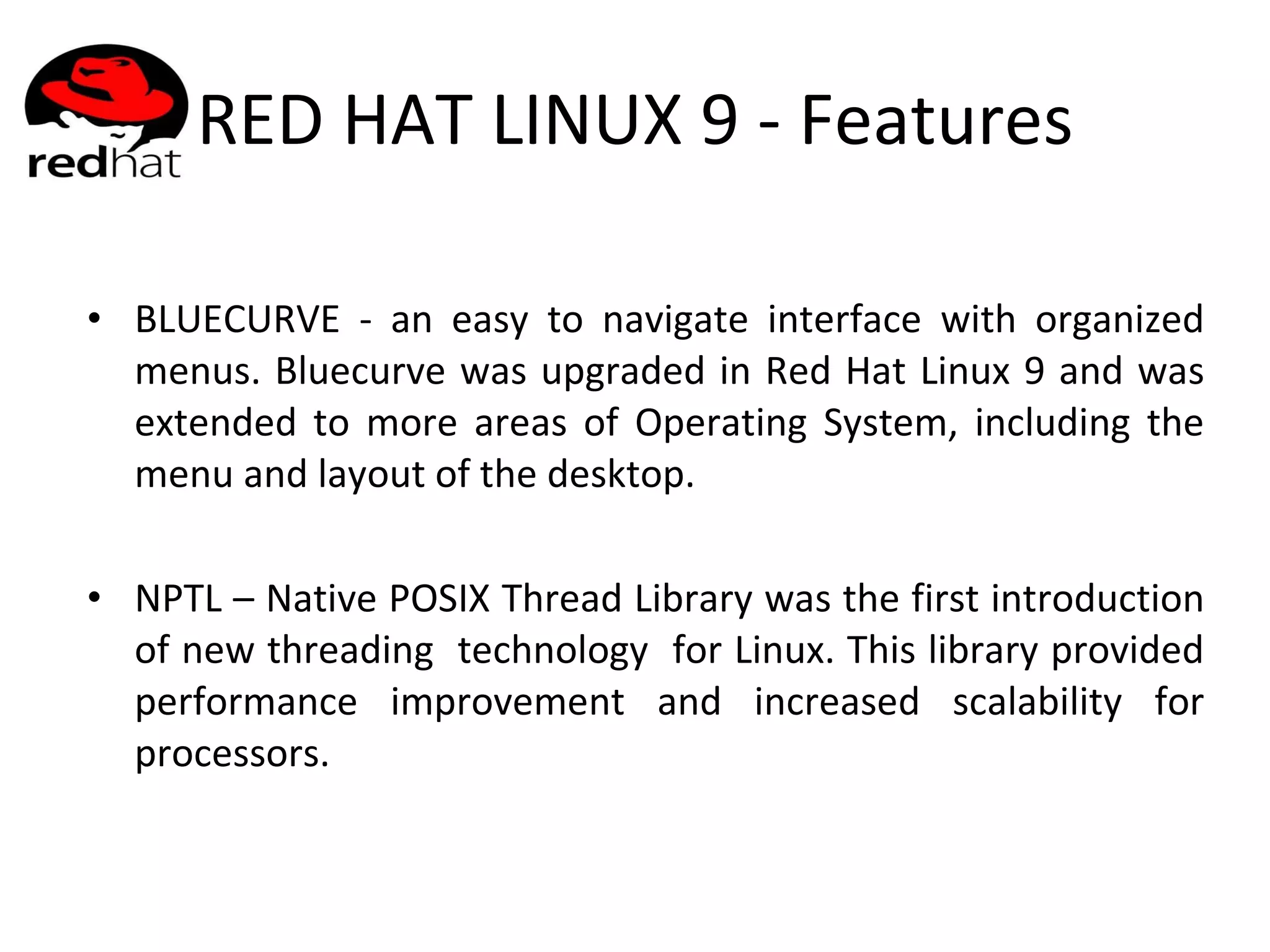 Red hat linux 9 ppt2003 | PPT