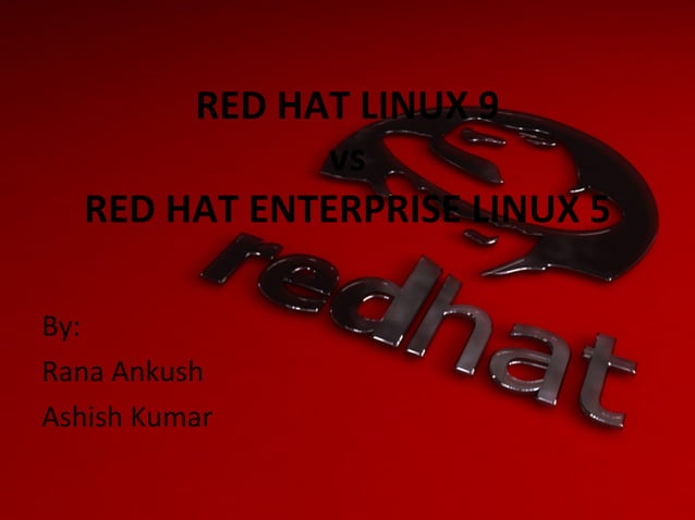 Red hat linux 9 ppt2003 | PPT