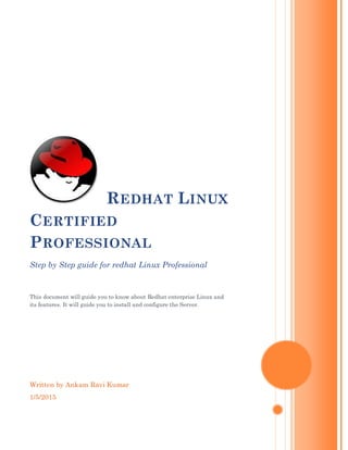 Red Hat Linux Certified Professional step by step guide Tech Arkit | PDF