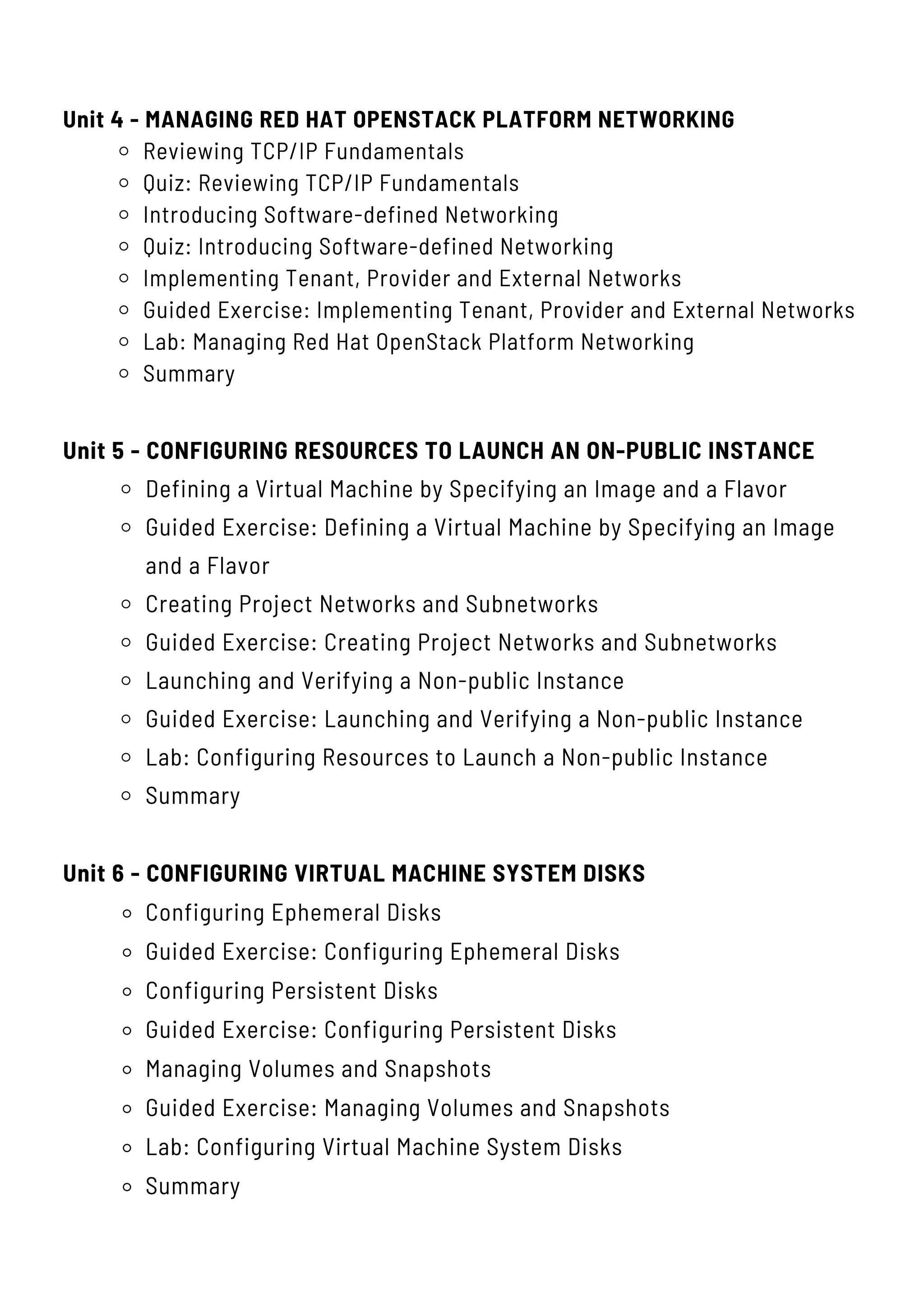 EX210: Red Hat OpenStack Training (CL110 & CL210) | PDF