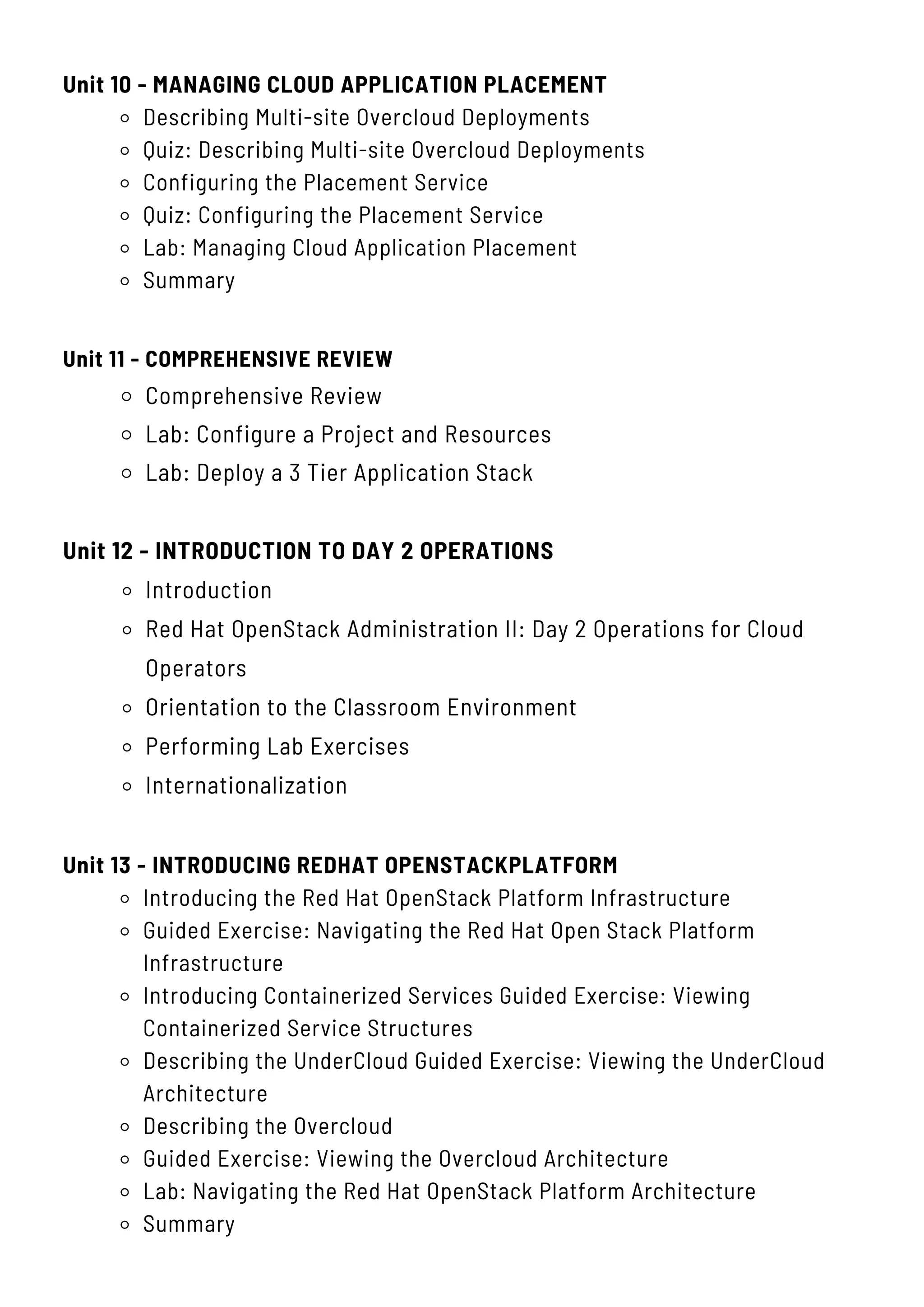 EX210: Red Hat OpenStack Training (CL110 & CL210) | PDF
