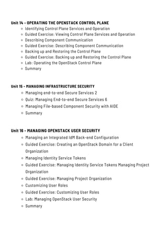 EX210: Red Hat OpenStack Training (CL110 & CL210) | PDF