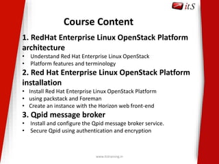 Redhat open stack administration(cl210) | PPT