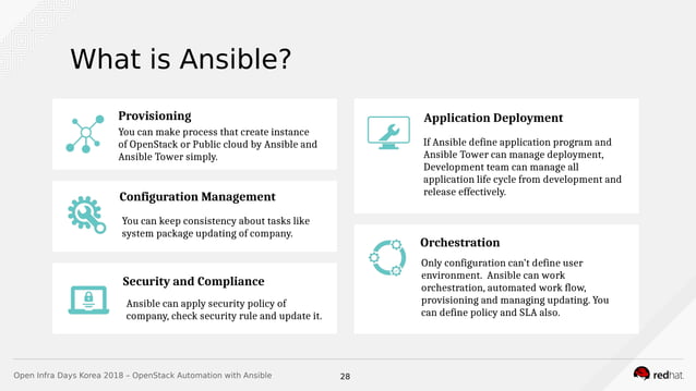 [Red Hat] OpenStack Automation with Ansible | PPT