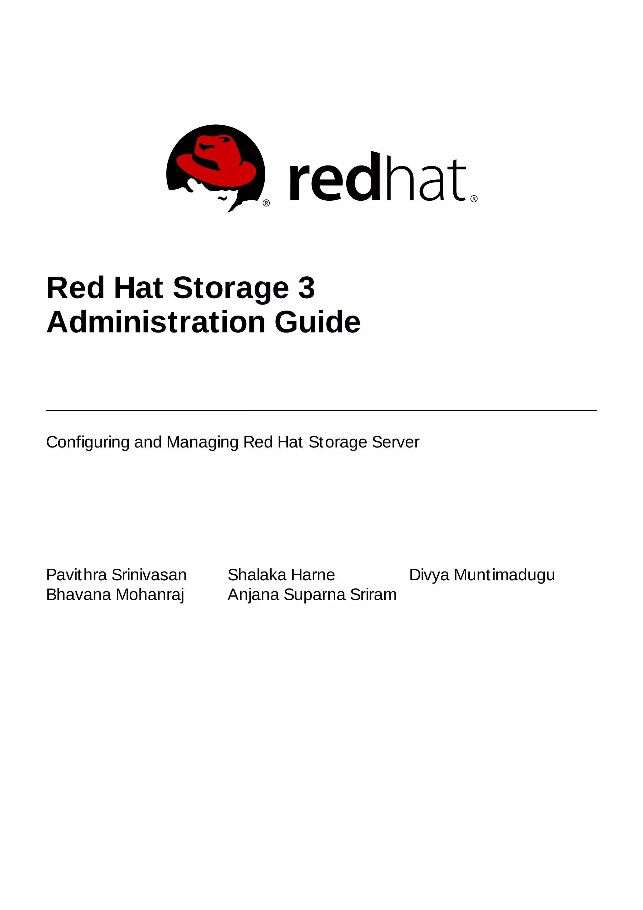 Red hat storage-3-administration_guide-en-us | PDF