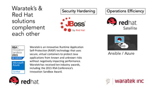 Waratek Securing Red Hat JBoss from the Inside Out | PDF | Cloud Computing | Internet