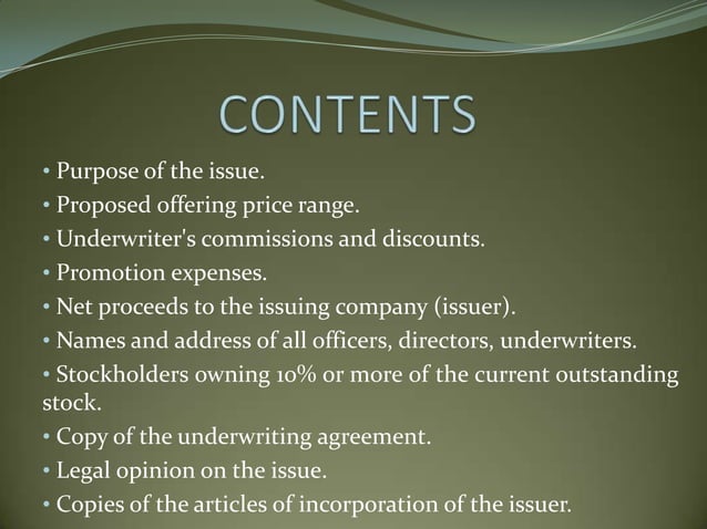 Red herring prospectus | PPTX