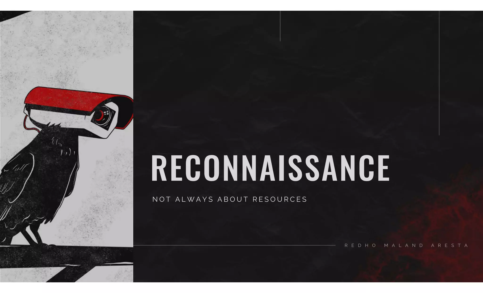 Reconnaissance not always about resources | PPT