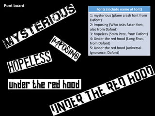 Red hood Moodboard | PPTX