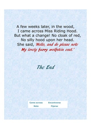 Little Red Riding Hood and The Wolf | PDF