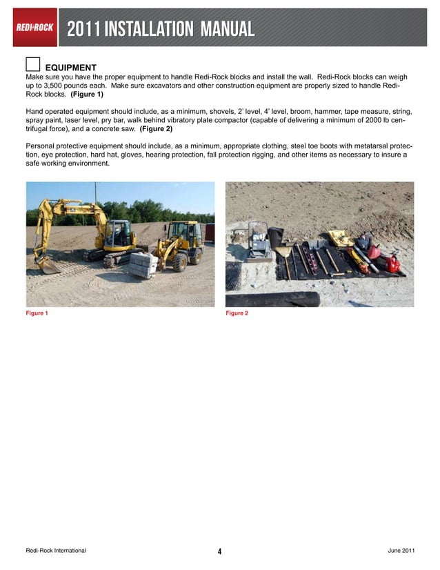 Redi-Rock Installation Manual - Eagle West Precast | PDF