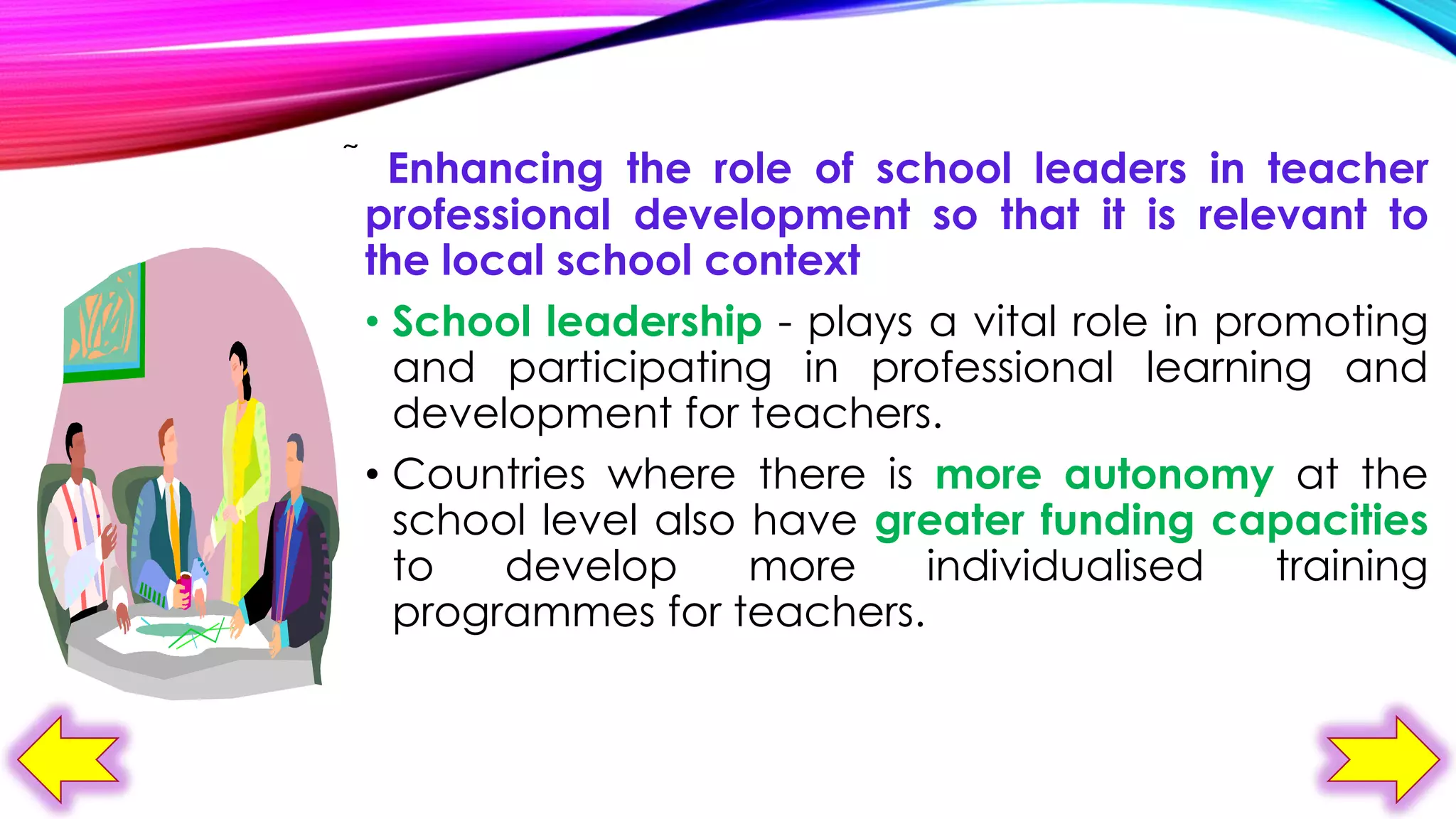 Redifining school leadership responsibilities | PPTX