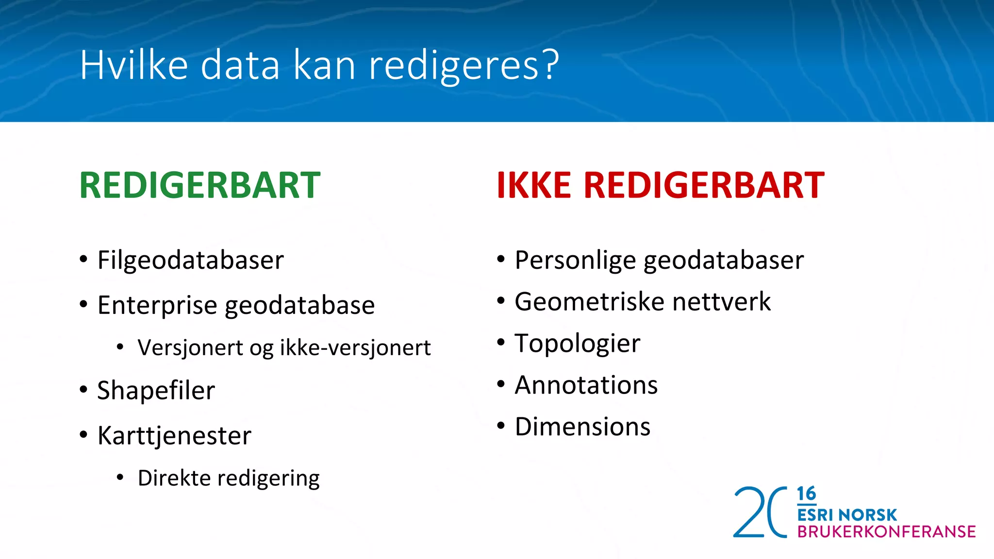 Redigering med ArcGIS Pro - BK2016 | PDF