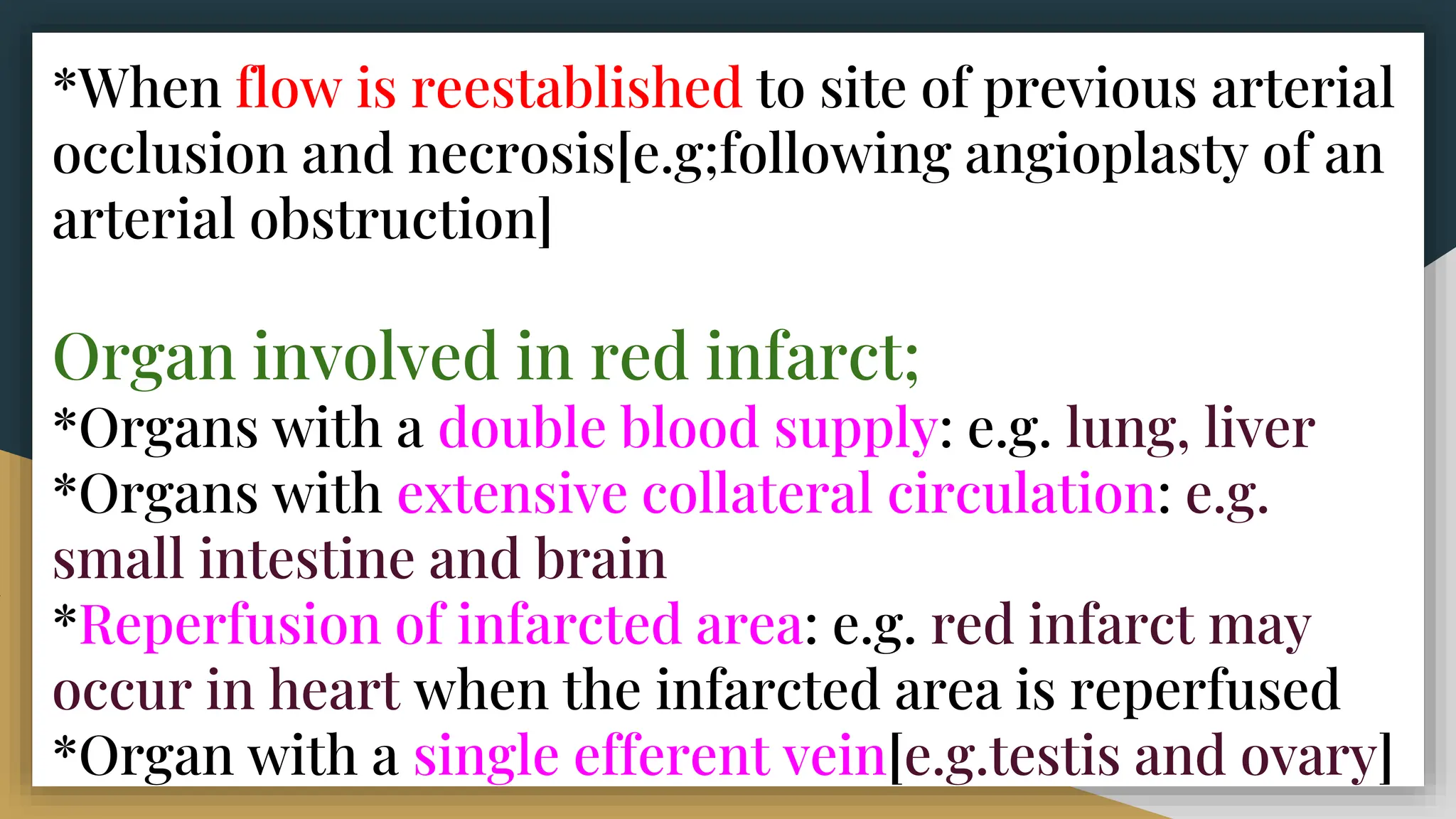 RED INFARCTS powerpoint presentation basics | PPTX