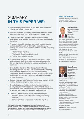 Redington and Societe Generale CIB - Equity Hedging for UK Pension ...
