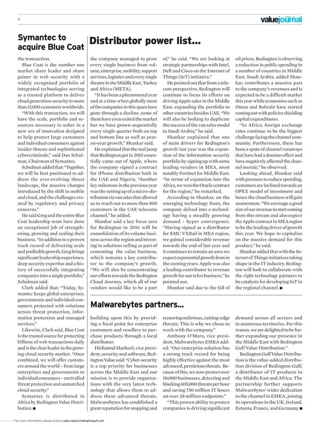 Redington Value Journal - July 2016 | PDF | Cloud Computing | Internet