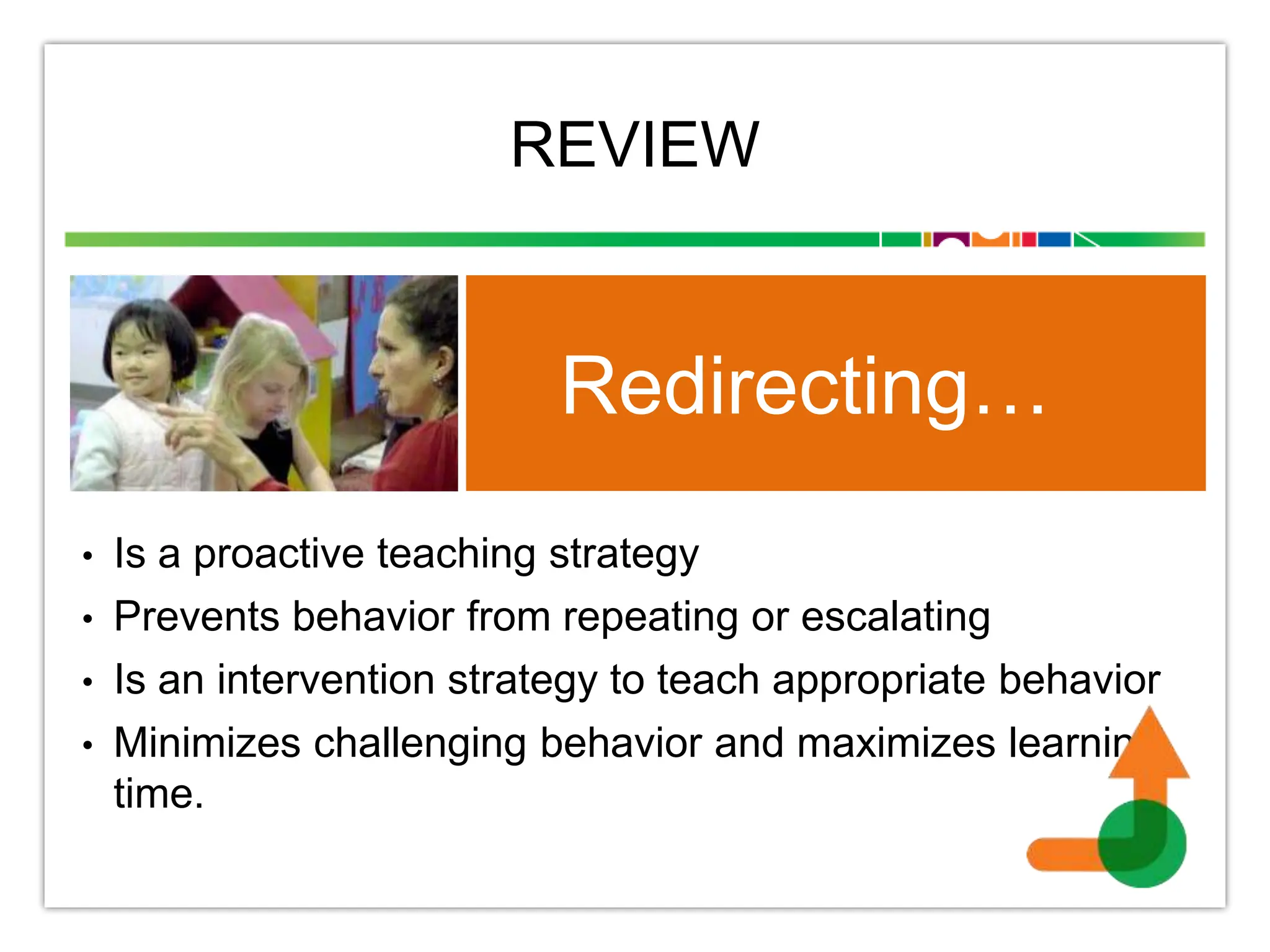 Redirecting behavior presentation for childcare centers | PPTX