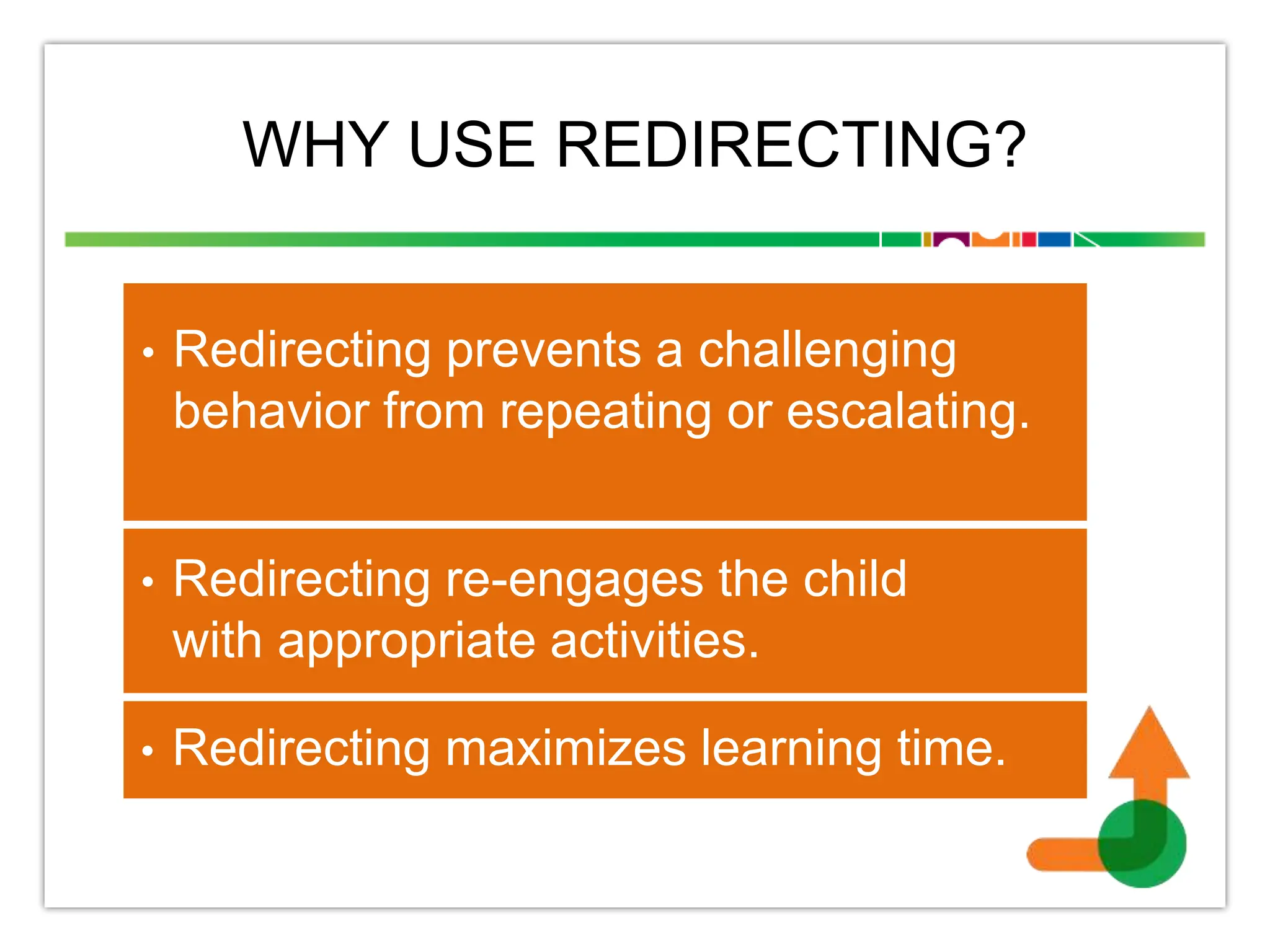 Redirecting behavior presentation for childcare centers | PPTX