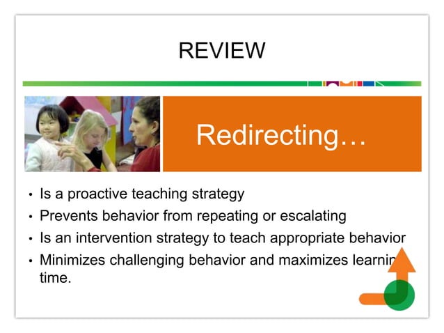Redirecting behavior presentation for childcare centers | PPTX