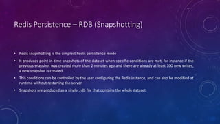 Redis Persistence | PPTX