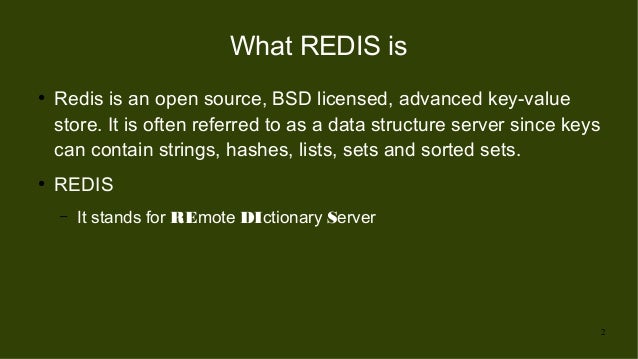 An Introduction To Redis Nosql Database