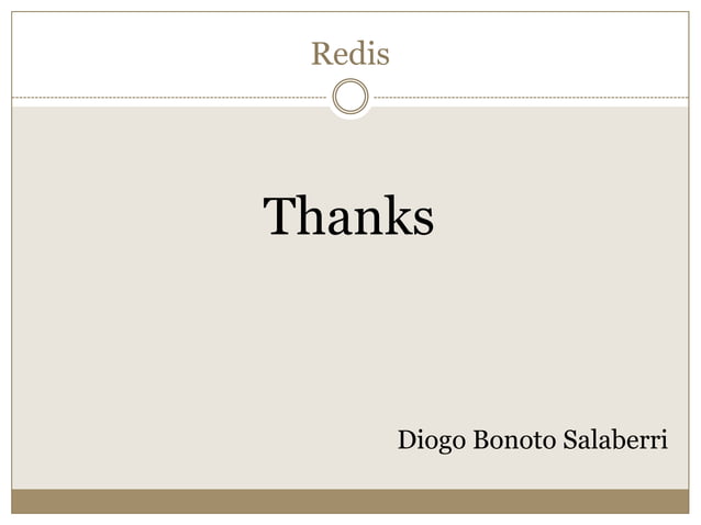 Lightning Talk - Redis | PPT