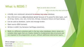 Redis introduction | PPTX
