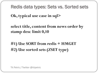 Redis/Lessons learned | PPT