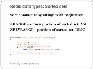 Redis/Lessons learned | PPT