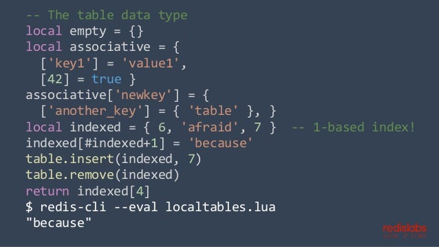 Redis Lua Scripts