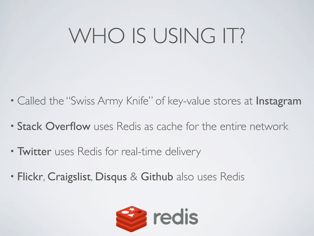 Short introduction to Redis | PPT