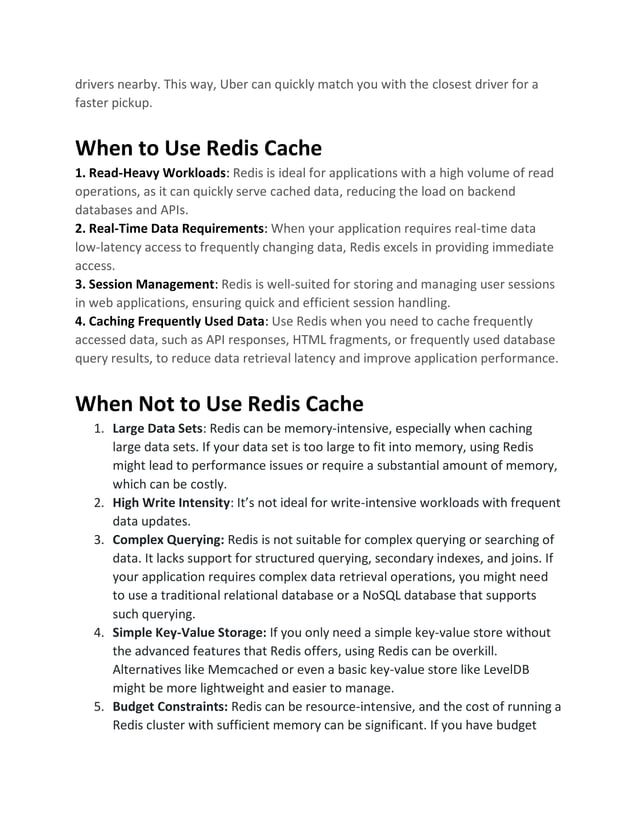 Redis as a Cache Boosting Performance and Scalability | PDF