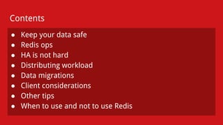 Redis as a Main Database, Scaling and HA | PDF | Databases | Computer Software and Applications