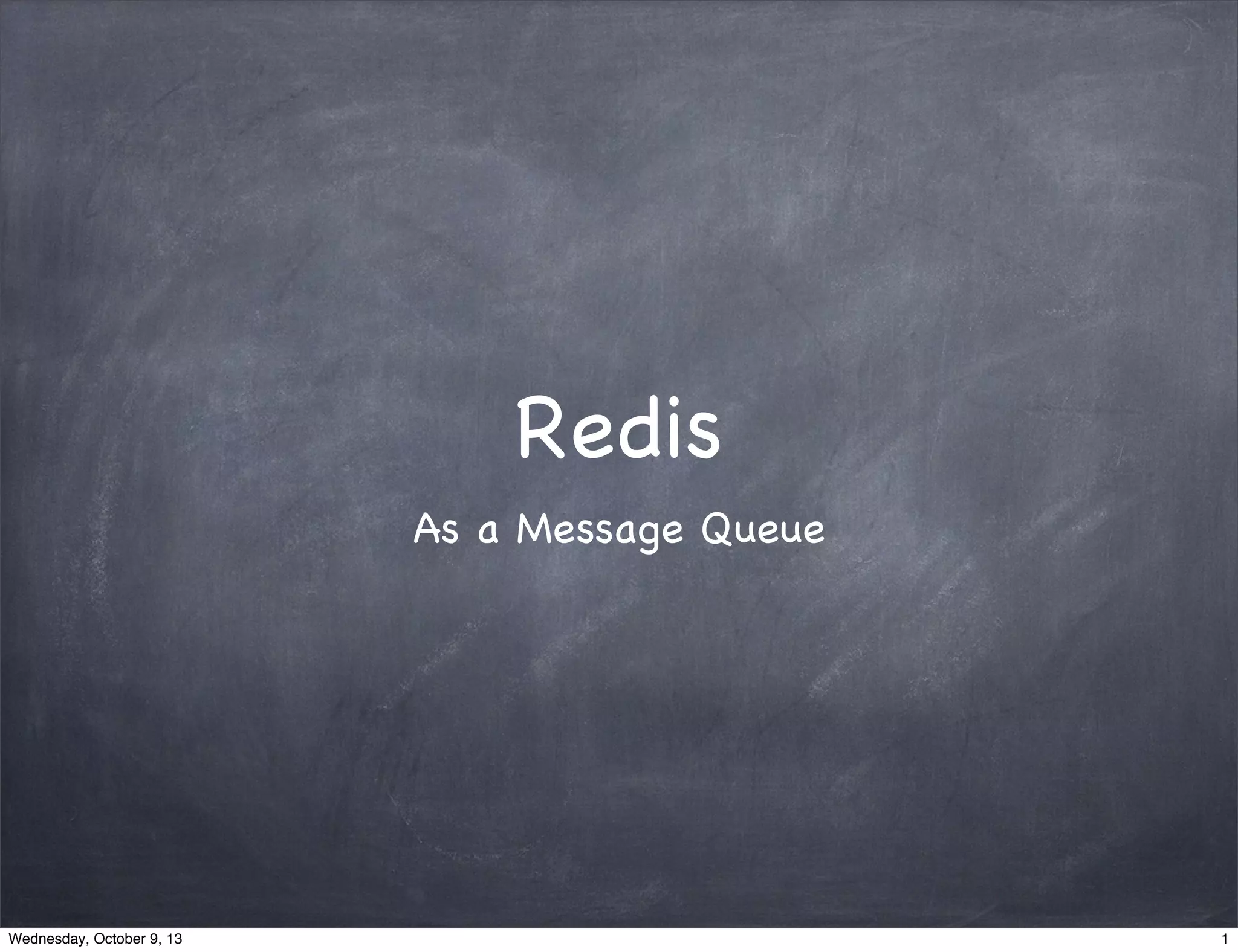 Redis as a message queue | PDF | Operating Systems | Computer Software and Applications