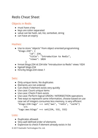 Redis Cheat Sheet | PDF | Databases | Computer Software and Applications