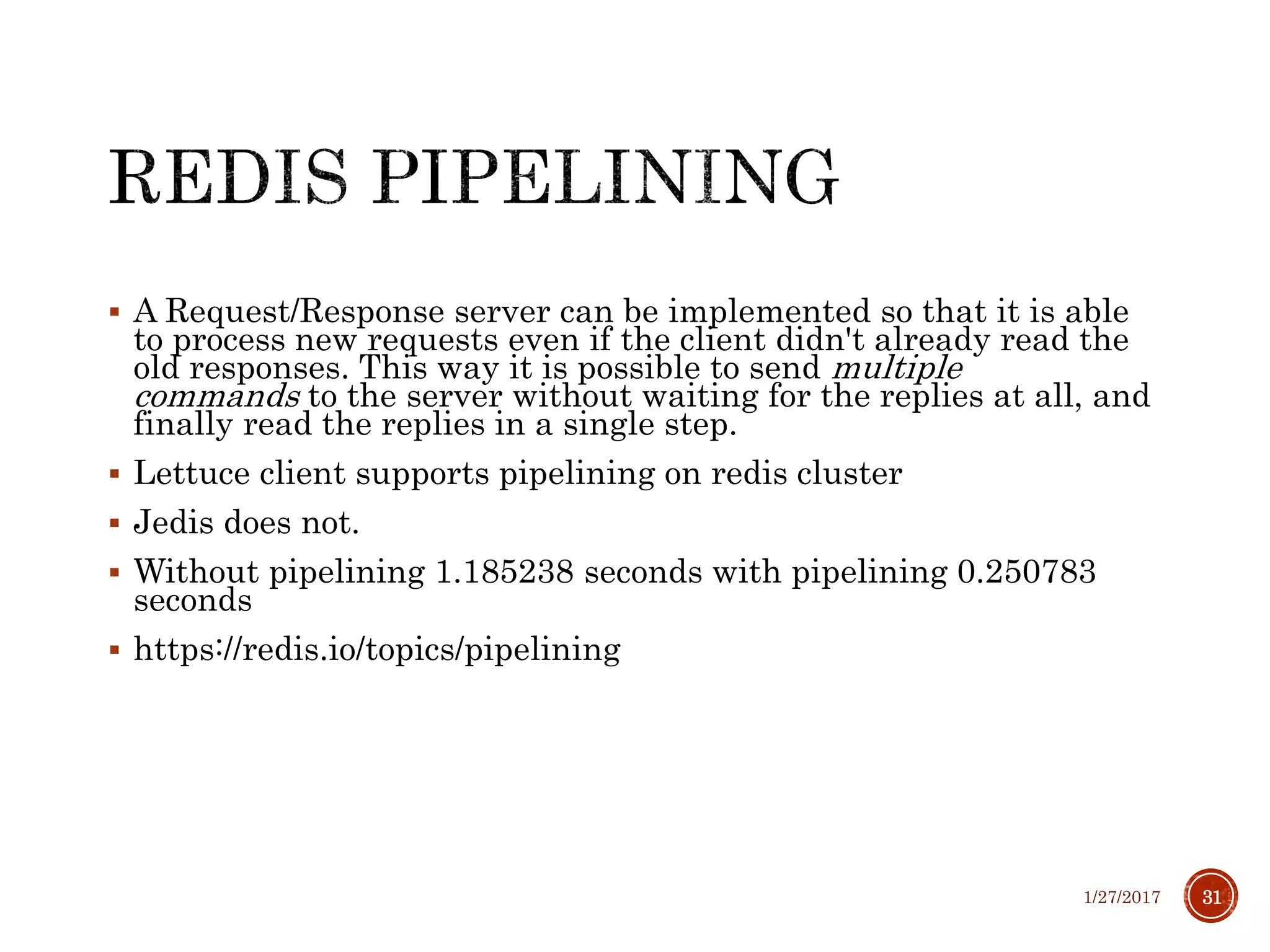 Introduction to Redis | PPTX | Operating Systems | Computer Software and Applications