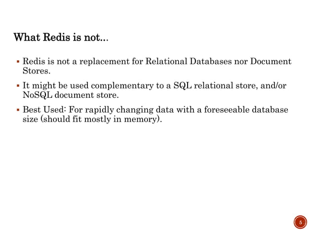 Introduction To Redis Ppt