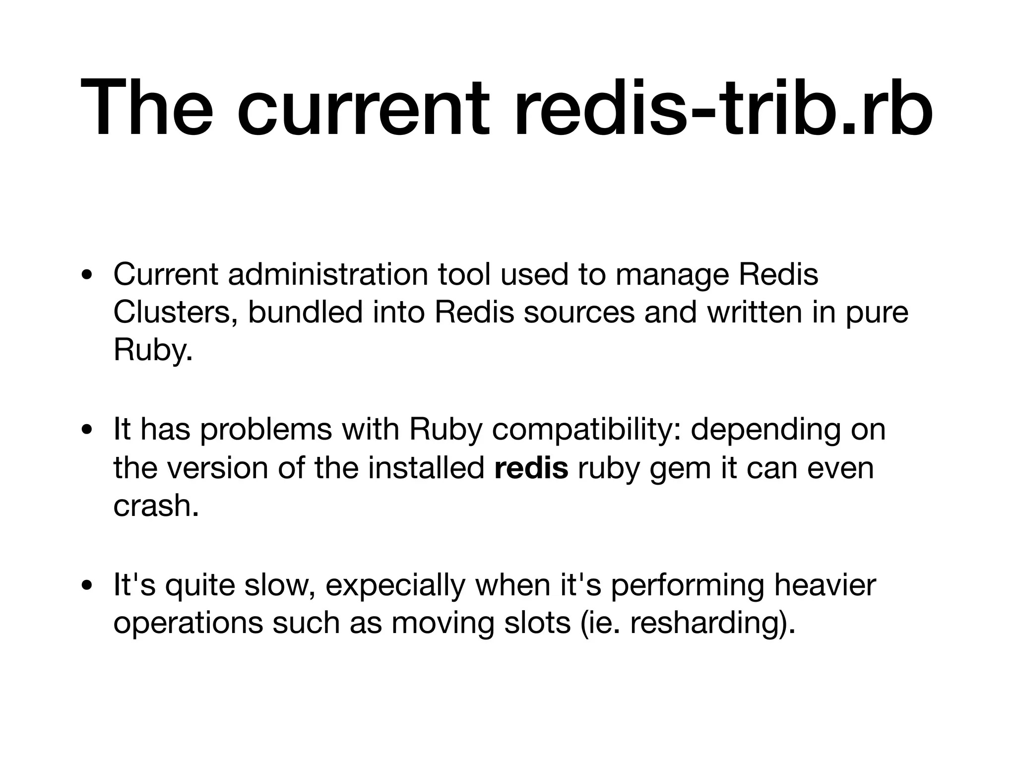 Redis Day TLV 2018 - Redis cluster manager | PPT Redis Day TLV 2018 - Redis cluster manager | PPT