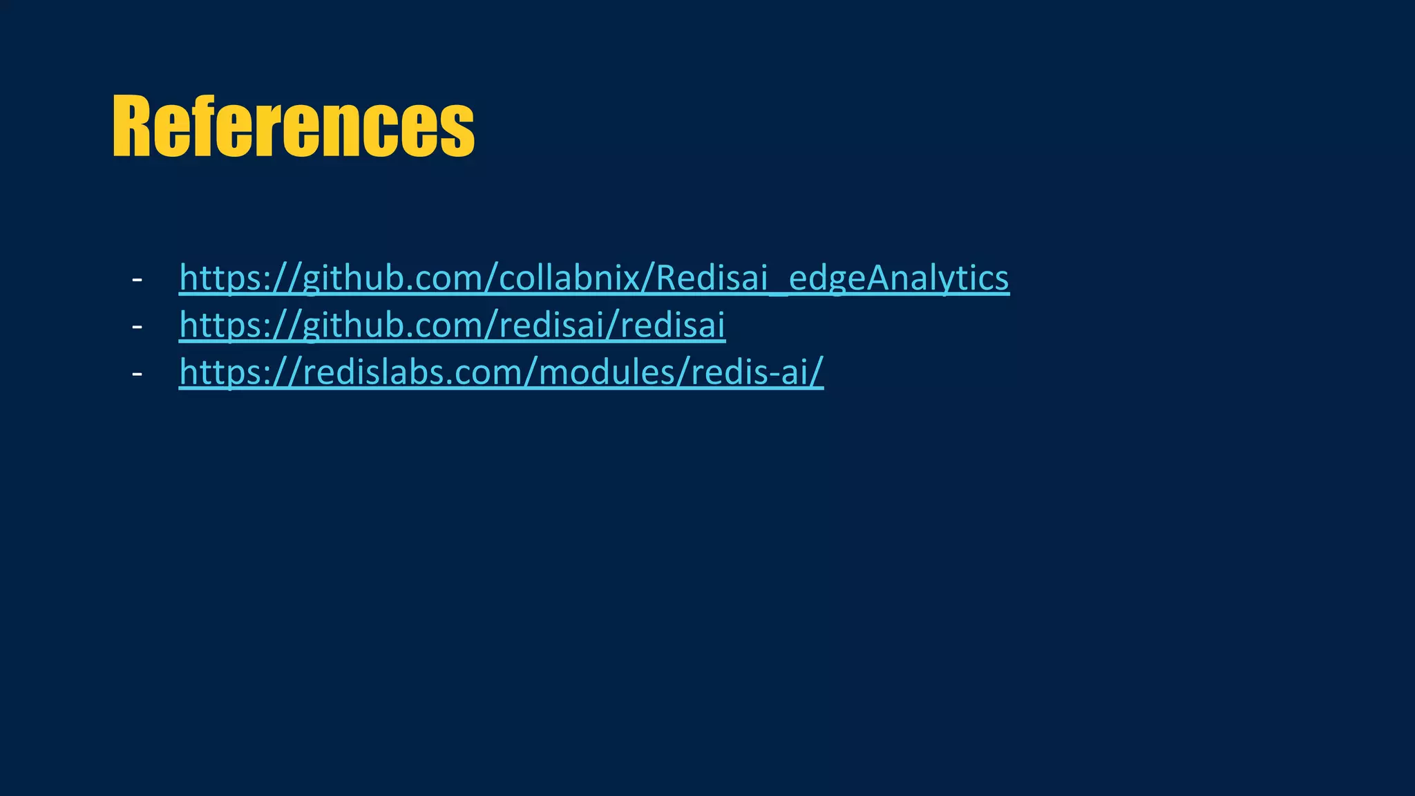 Real time Object Detection and Analytics using RedisEdge and Docker | PPT
